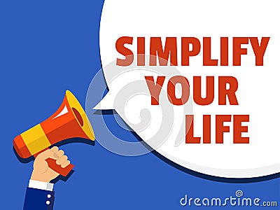 Flat Style Pop Art Illustration Of Simplification Streamlining Process ...