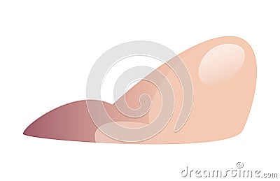 A Flat Vector Illustration Of A Finger Pointing Up. The Image Depicts A ...