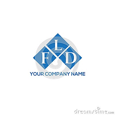 FLD Letter Logo Design On WHITE Background. FLD Creative Initials ...