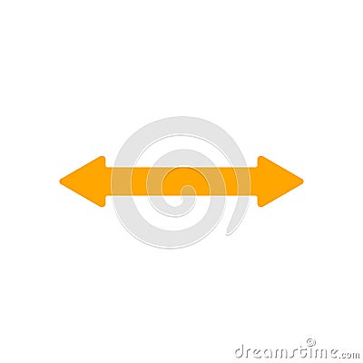 Flecha Horizontal Recta Fotos de archivo - Imagen: 5725543