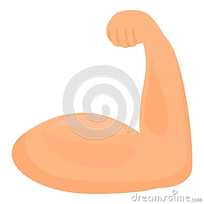 Flex Bicep Icon Cartoon Vector. Strong Muscular | CartoonDealer.com ...