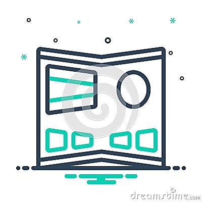 Mix Icon For Flexible Display, Resilient And Pliable Vector ...