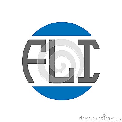 FLI Letter Logo Design On White Background. FLI Creative Initials ...