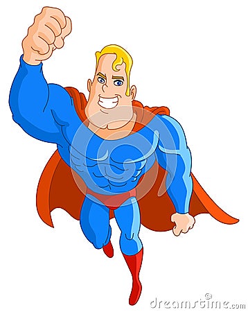 Fliegender Superheld Stockfotos - Bild: 16885763