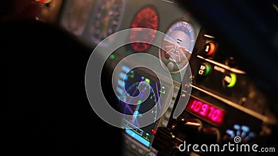 Flight Details on Cockpit Control Panel Displays, Aircraft Navigation ...