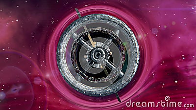 Sci-fi Interplanetary Spaceship on Green Screen Stock Footage - Video ...