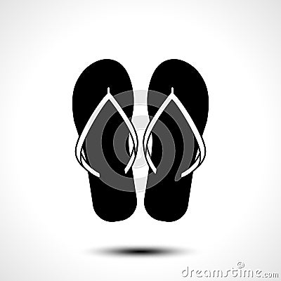 Flip Flop Icon Cartoon Vector | CartoonDealer.com #96652041