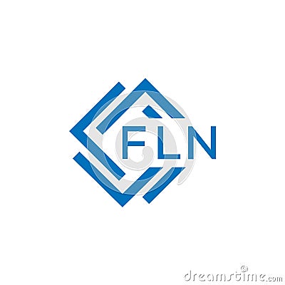 FLN Letter Logo Design On White Background. FLN Creative Circle Letter ...