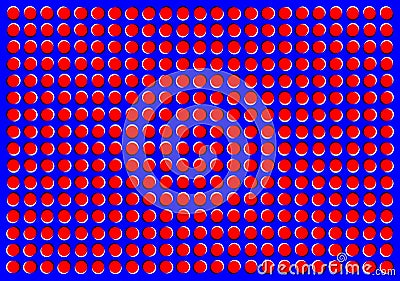 Floating Dots Peripheral Drift Illusion Stock Vector - Image: 76569515
