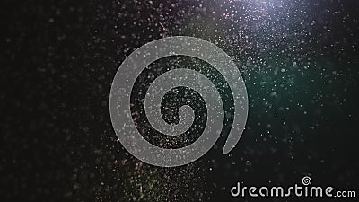 Floating Dust Particles Shimmering in the Rays of Studio Light on a ...