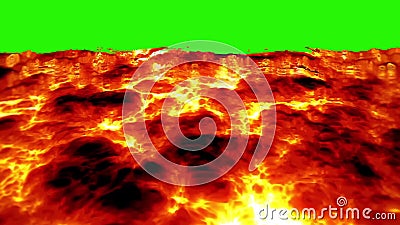 The Floor is Lava Vertical Green Screen 3D Rendering Animation Stock ...