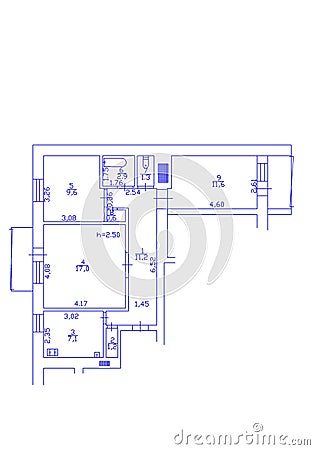 Floorplan. Set Of Groundfloor Blueprints. Floor Plan. Stock Photography ...