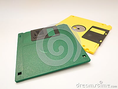 Floppy Disk, Object Isolated On White Background, Outdated Technology ...