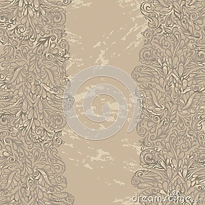 Floral Design Border In Renaissance Style Royalty Free Stock ...