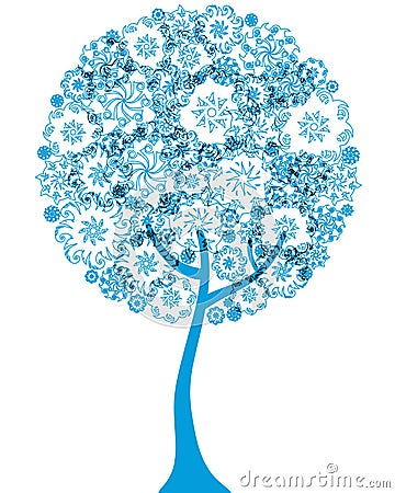 Floral Tree Outline Silhouette Stock Photography - Image: 14261422