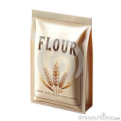 Flour Package Box Isolated On White Transparent Background Stock Photo ...