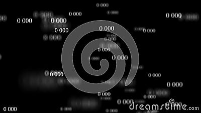 Flow Of Zeros. Digital Background Matrix. 3d Rendering. Binary Code Background. Programming. Web ...
