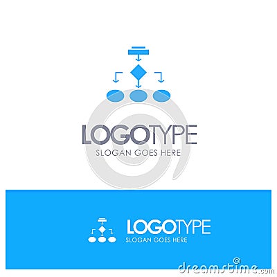 Flowchart, Algorithm, Business, Data Architecture, Scheme, Structure, Workflow Blue Solid Logo ...