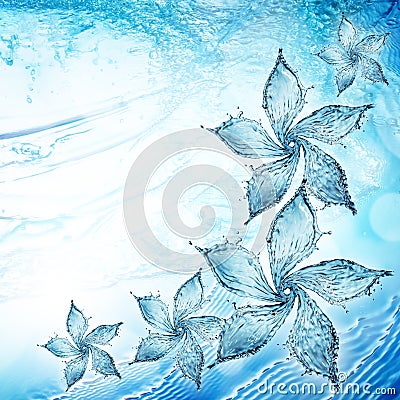 Flower Made Of Water Splash Stock Image | CartoonDealer.com #91462933