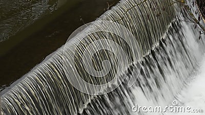 Flowing Water at Small Water Reservoir Stock Footage - Video of ...