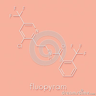 Fluopyram Fungicide Molecule. Skeletal Formula Stock Photography ...