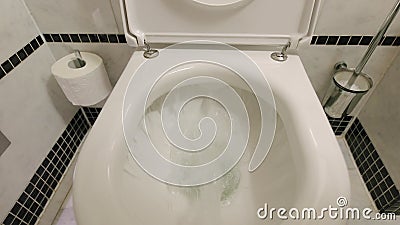 Flushing down the toilet stock footage. Video of away - 118072710