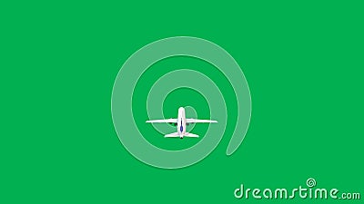 Flying Aeroplane with Green Screen Background Stock Video - Video of ...