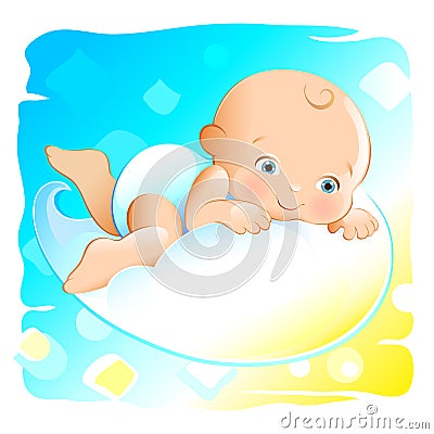 Flying Baby Royalty Free Stock Photo - Image: 12787055
