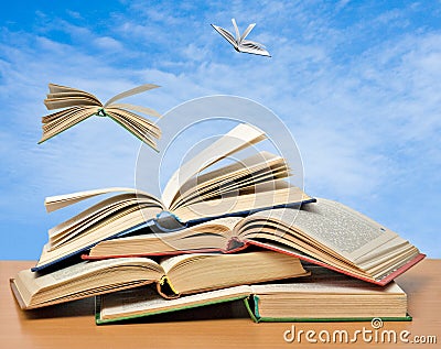 Flying Books Stock Images - Image: 25063674