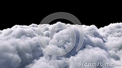 Flying through the Cinematic Clouds Background Loop with Alpha Stock ...