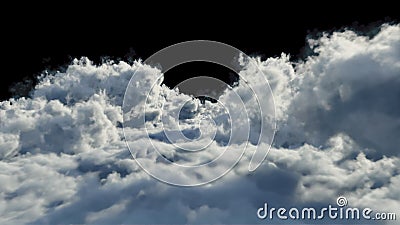 Flying through the Cinematic Clouds Background Loop with Alpha Version ...