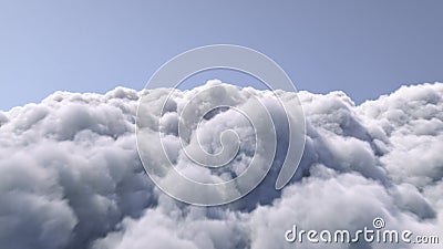 Flying through the Cinematic Clouds Background Loop Stock Footage ...