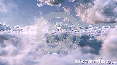 Flying through the Cinematic Clouds Background Loop Version 02 Stock ...
