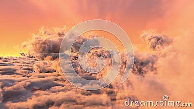 Flying through the Cinematic Sunset Clouds Background Loop Version 01 ...