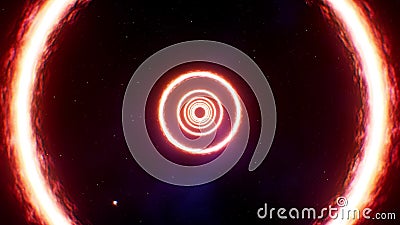 Flying through Fire Ring in the Space Stock Video - Video of burning ...