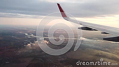 Flying at Low Altitude. the Aircraft Performs a Descent from a Height ...