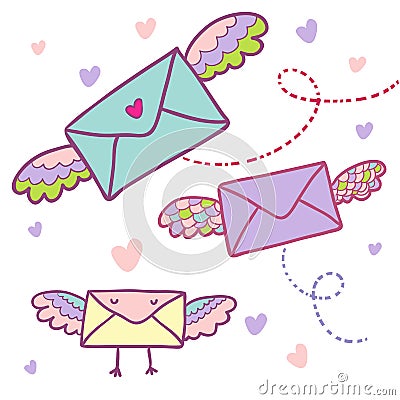 Flying Mail Royalty Free Stock Photography - Image: 9237137