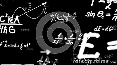 Flying Math And Physics Formulas, Symbols, Functions, And Equations ...