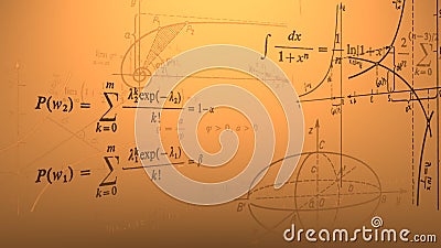 Flying Mathematical Formulas And Graphs. Loopable. Stock Video - Video ...