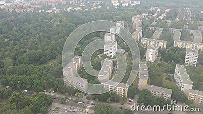 Flying Over Berlin District Pankow and Tegel Germany. Aerial View Stock ...