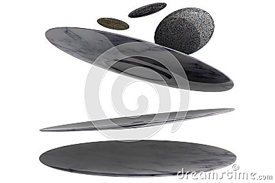 The Flying Plates Stock Photo - Image: 1816410
