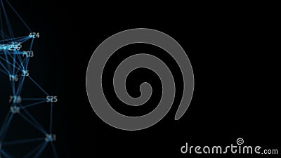 Flying through Digital Binary Polygon Plexus Data Networks Stock Video - Video of hitech, lines ...