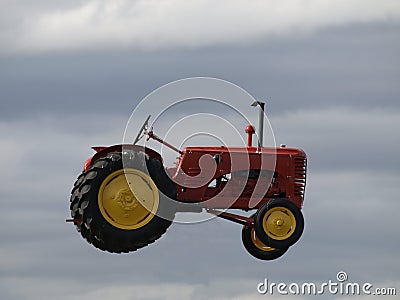 Flying Tractor. Royalty Free Stock Photos - Image: 7250088