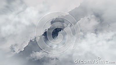 Flying In The Sky Through White Clouds In Seamless Loop Stock Video ...