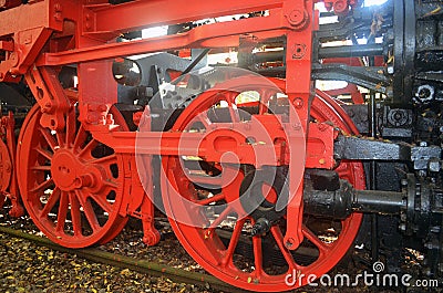 Flywheels From An Old Steam Locomotive Royalty-Free Stock Photo ...