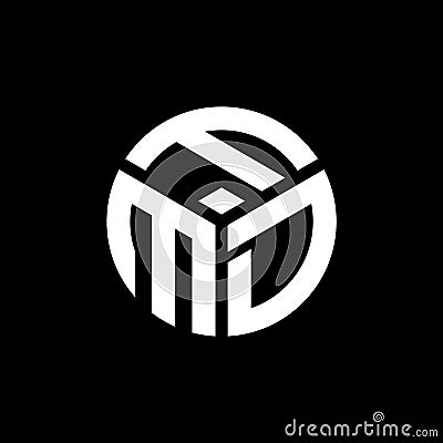 FMD Letter Logo Design On Black Background. FMD Creative Initials ...