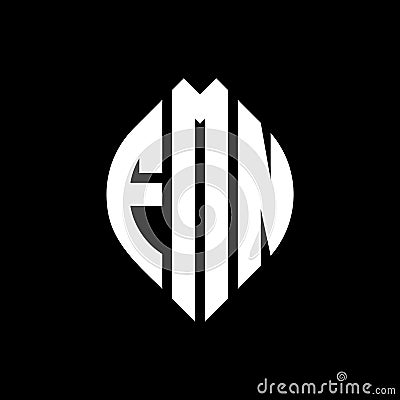 FMN Circle Letter Logo Design With Circle And Ellipse Shape. FMN ...