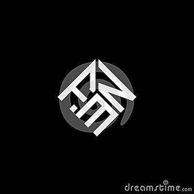 FMN Letter Logo Design On Black Background. FMN Creative Initials ...