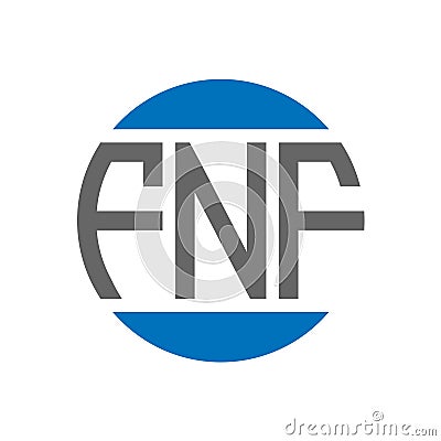 FNF Letter Logo Design On White Background. FNF Creative Initials ...