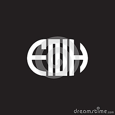 FNH Letter Logo Design On Black Background. FNH Creative Initials ...